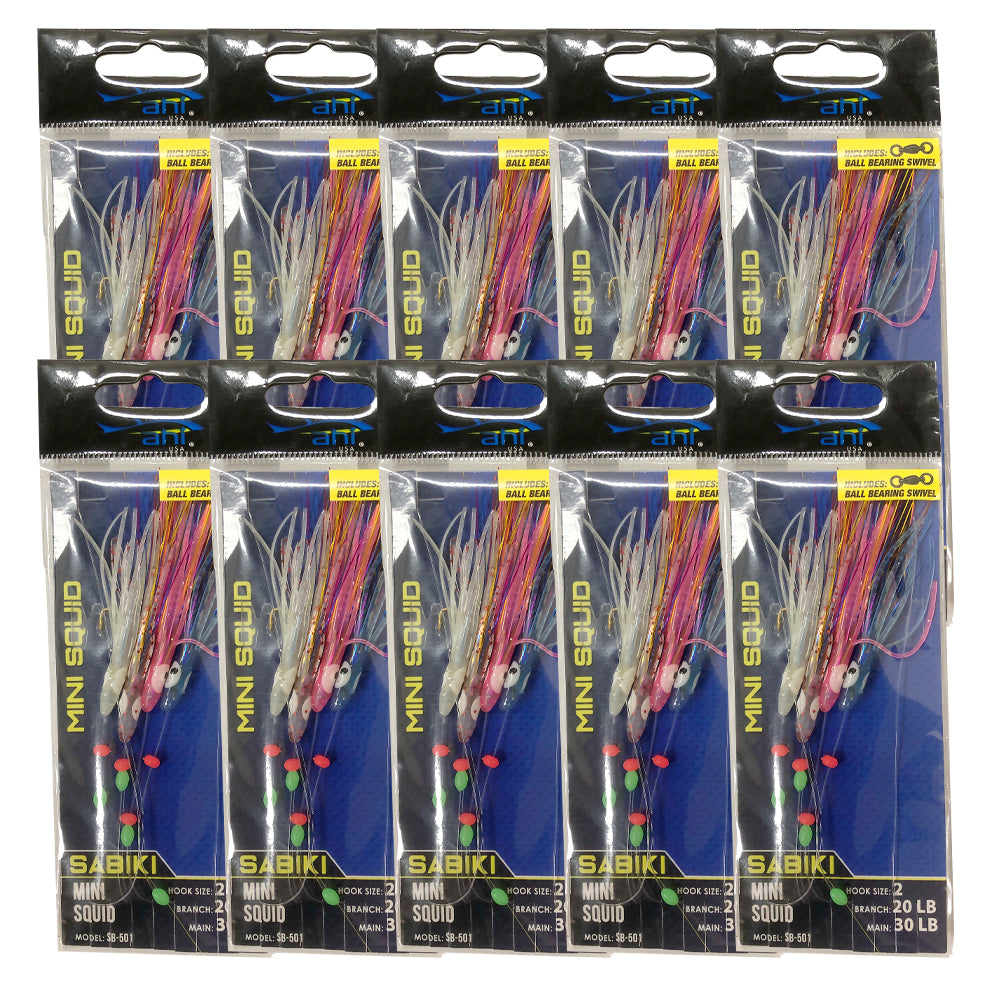 Mini Squid Sabiki - 10ct – Promar & Ahi USA