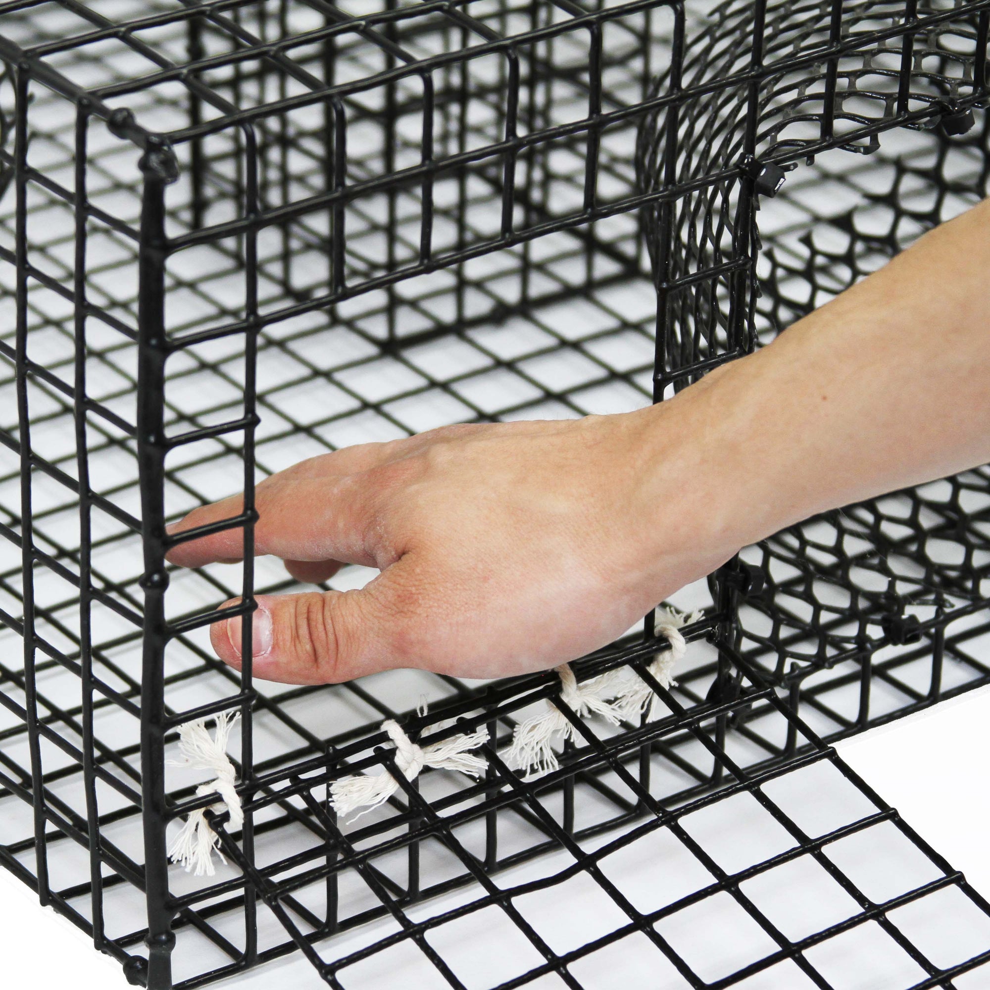 Heavy Duty Box Pot with 4 Tunnels - Black - Promar & Ahi USA